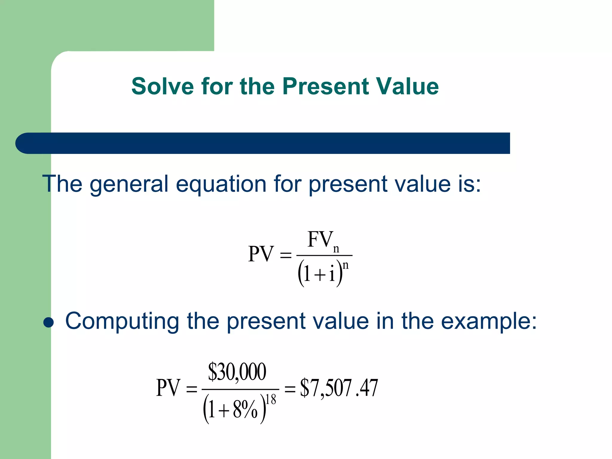 Time value of money | PPT