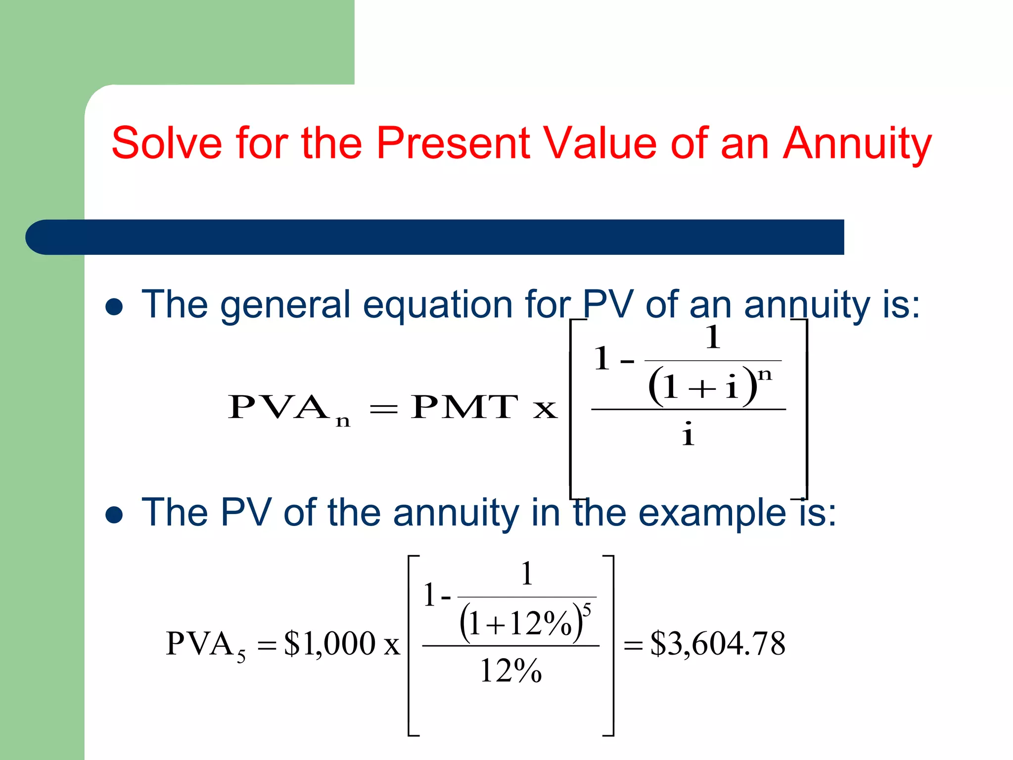 Time value of money | PPT