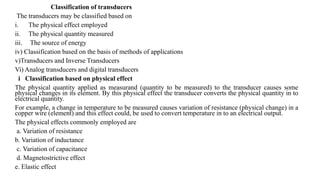 Chapter-3 Transducer.pptxygggghhhhhhhhhhh | PPTX | Chemistry | Science