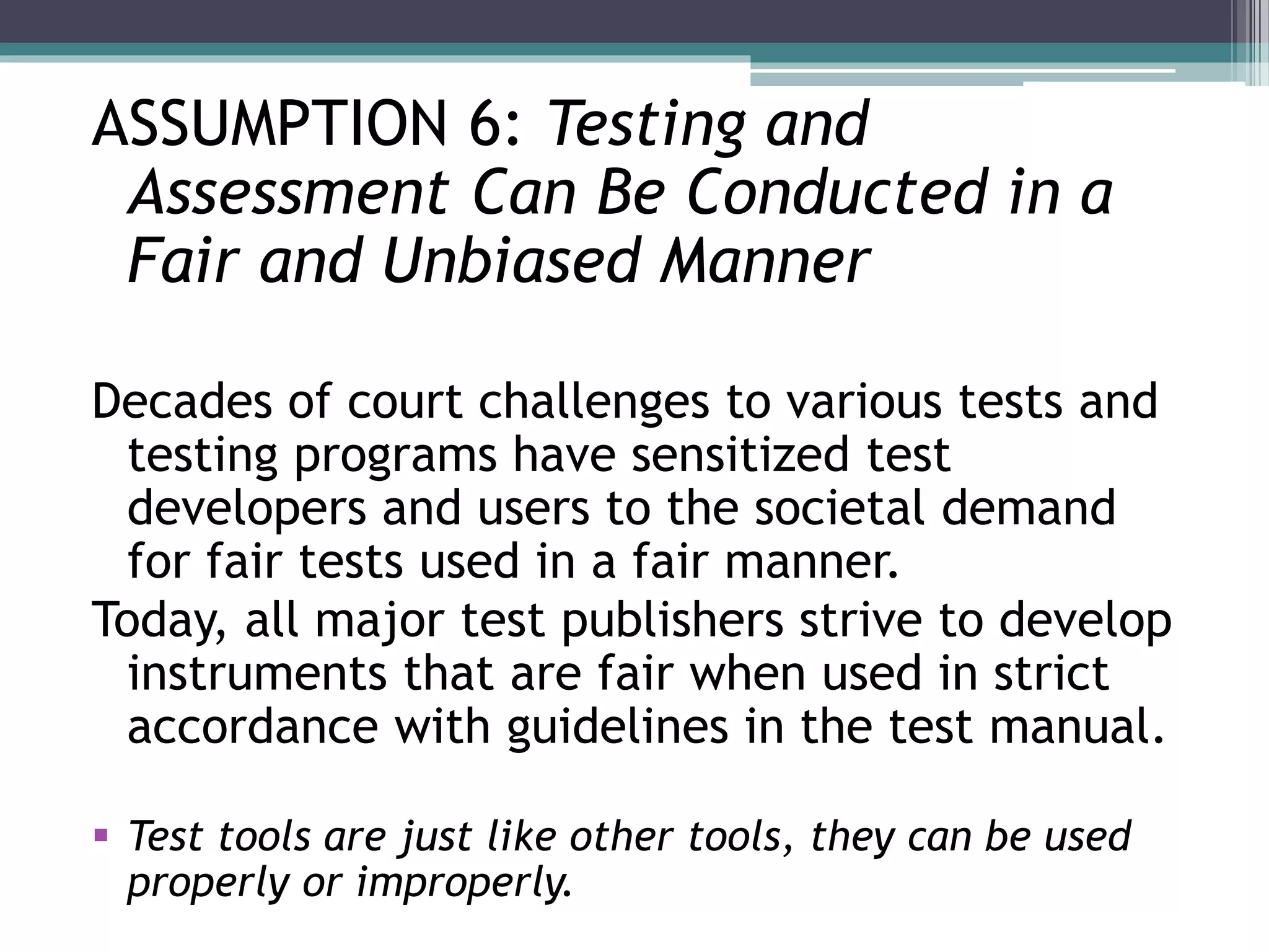 Chapter 4: Of Tests and Testing | PPTX