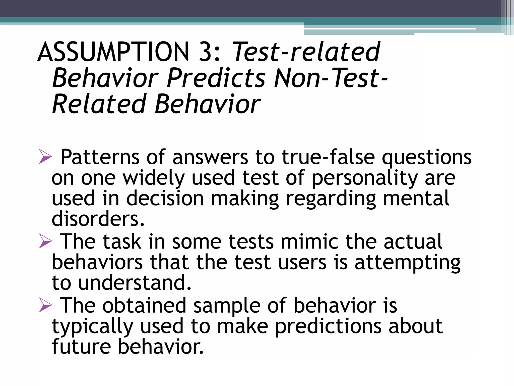Chapter 4: Of Tests and Testing | PPTX