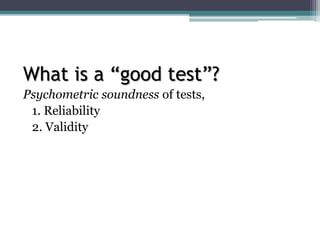 Chapter 4: Of Tests and Testing | PPTX
