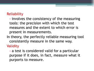 Chapter 4: Of Tests and Testing | PPTX