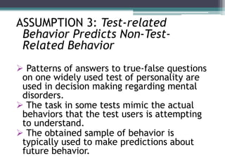Chapter 4: Of Tests and Testing | PPTX