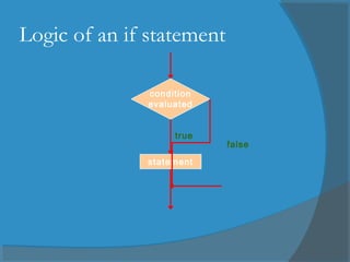 Selection Control Structures | PPT | Programming Languages | Computing
