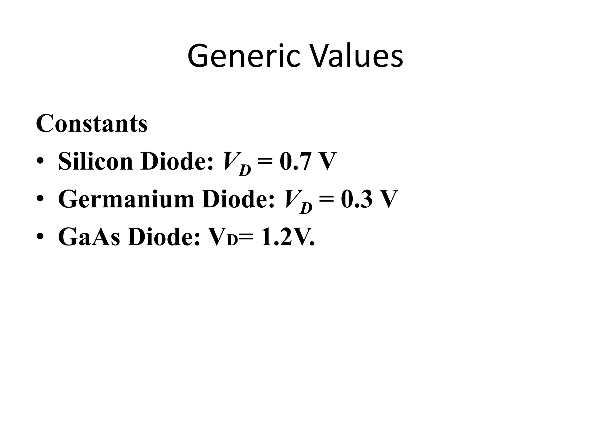 Electronics 1 : Chapter # 04 : Diode Applications and Types | PDF