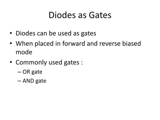 Electronics 1 : Chapter # 04 : Diode Applications and Types | PDF | Consumer Electronics ...