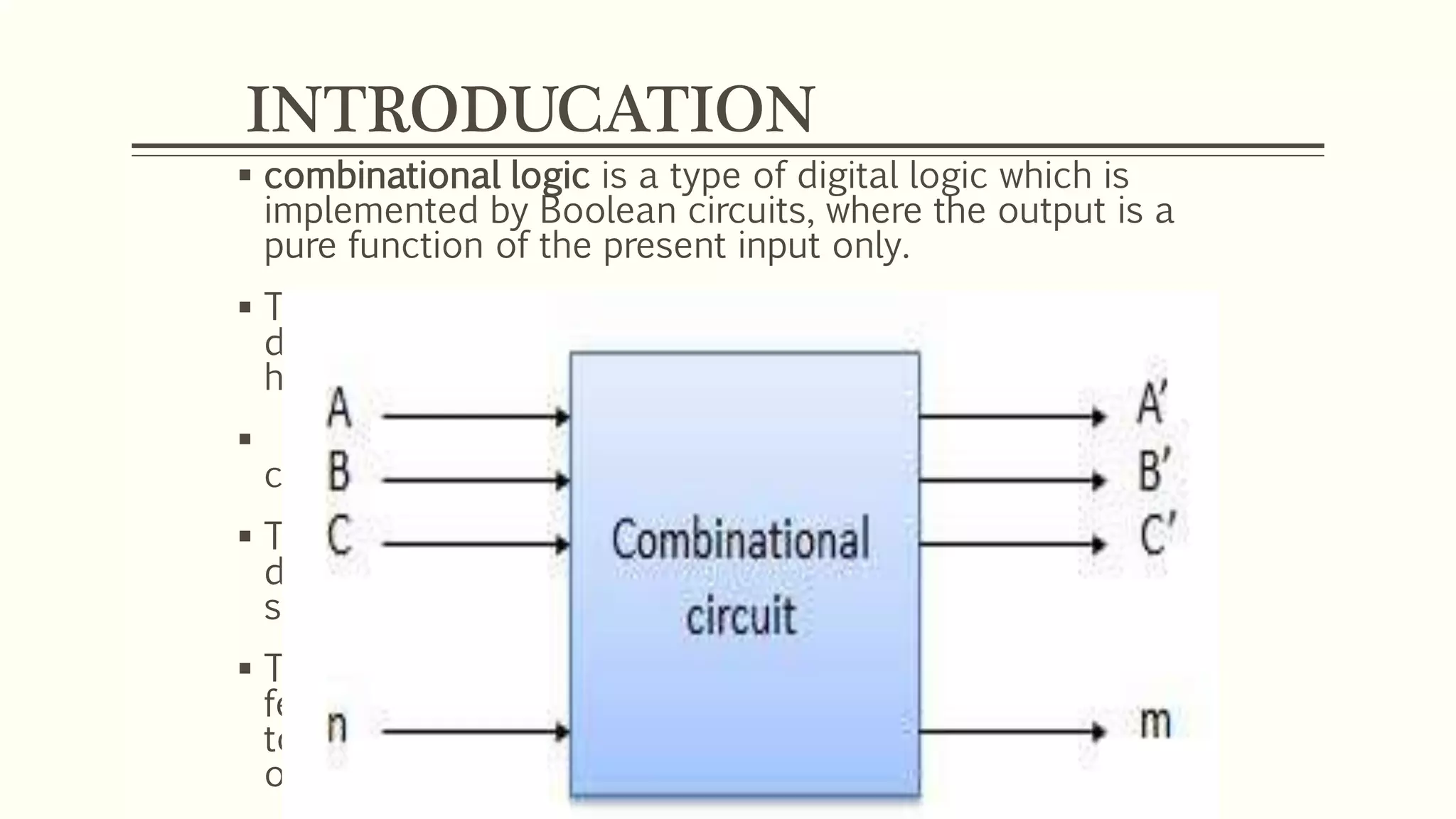 Chapter 4: Combinational Logic | PPTX