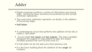 Chapter 4: Combinational Logic | PPTX