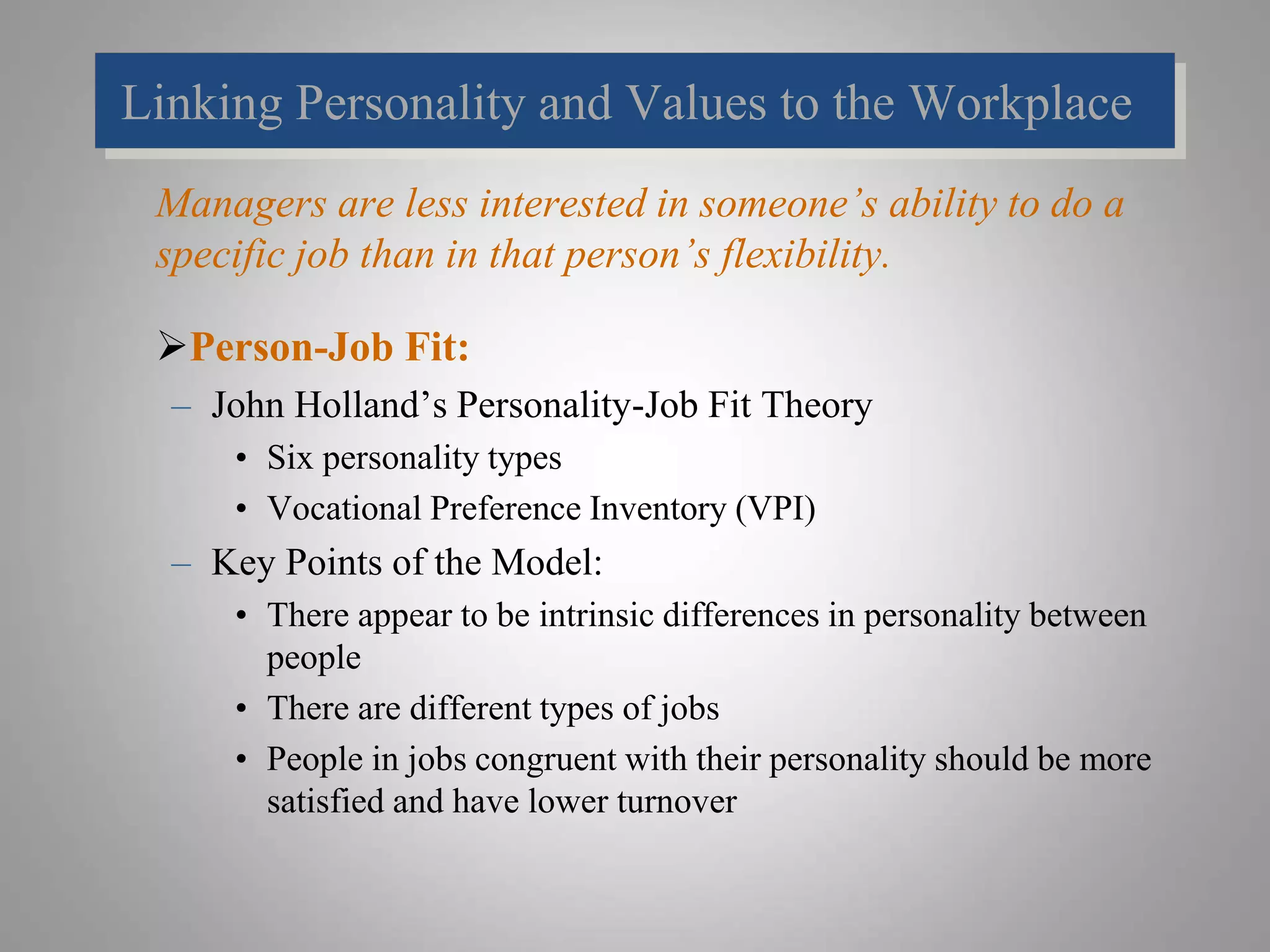 Personality and Values | PPT