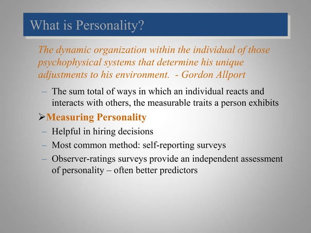Personality and Values | PPT | Free Download