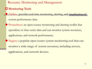 this is the slide design for chapter 4 of reource monitoring and ...