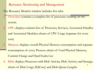 this is the slide design for chapter 4 of reource monitoring and ...