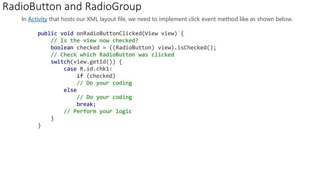 Mobile Application Development-Designing User Interface With View | PPT