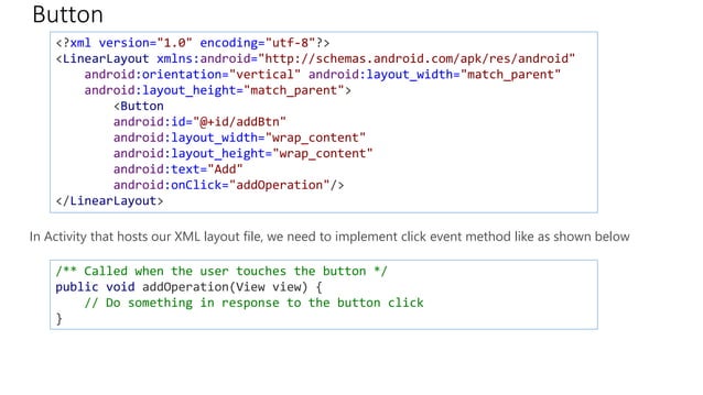 Mobile Application Development-Designing User Interface With View | PPT ...