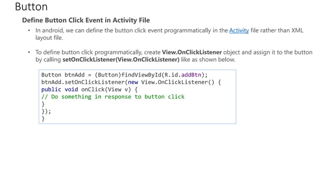 Mobile Application Development-Designing User Interface With View | PPT ...