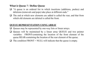 CHAPTER 4 - DATA STRUCTURES QUEUES CHAPTER | PDF