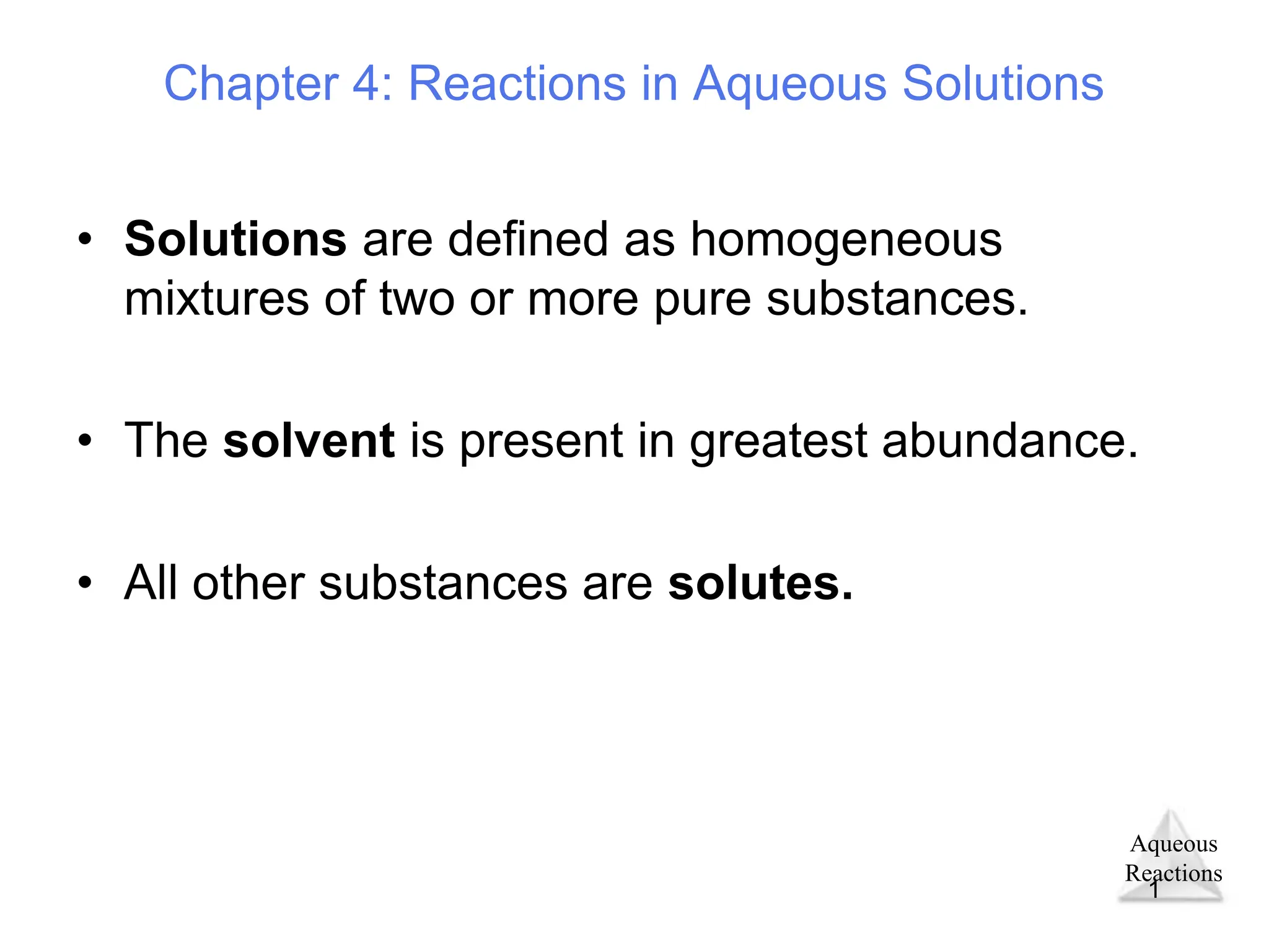 Chapter-4.pdf Reactions in Aqueous Solutions | PDF