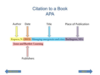 The Information Literacy User's Guide Chapter 4: Gather Components of a ...