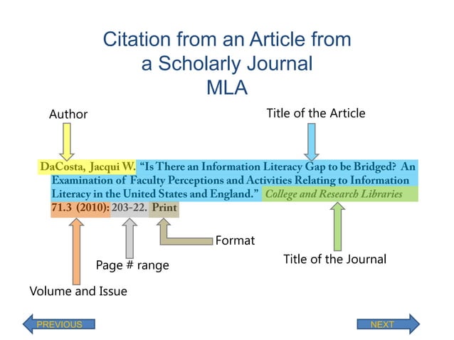 The Information Literacy User's Guide Chapter 4: Gather Components of a ...