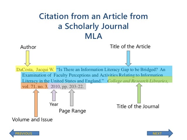 Gathering Components of A Citation