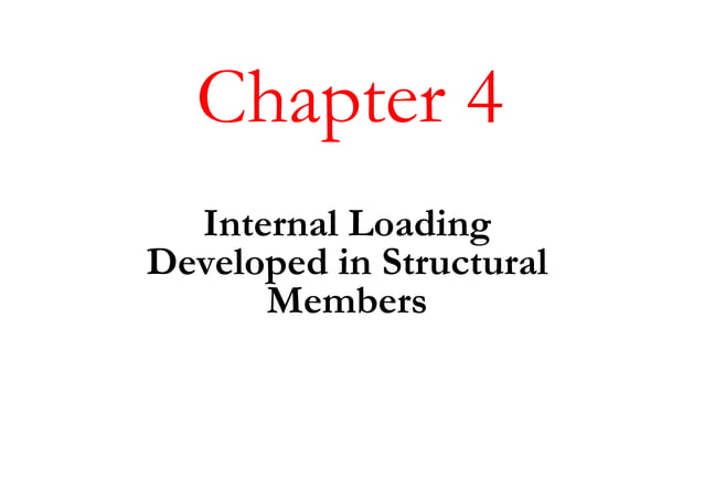 Chapter 4-internal loadings developed in structural members | PDF ...