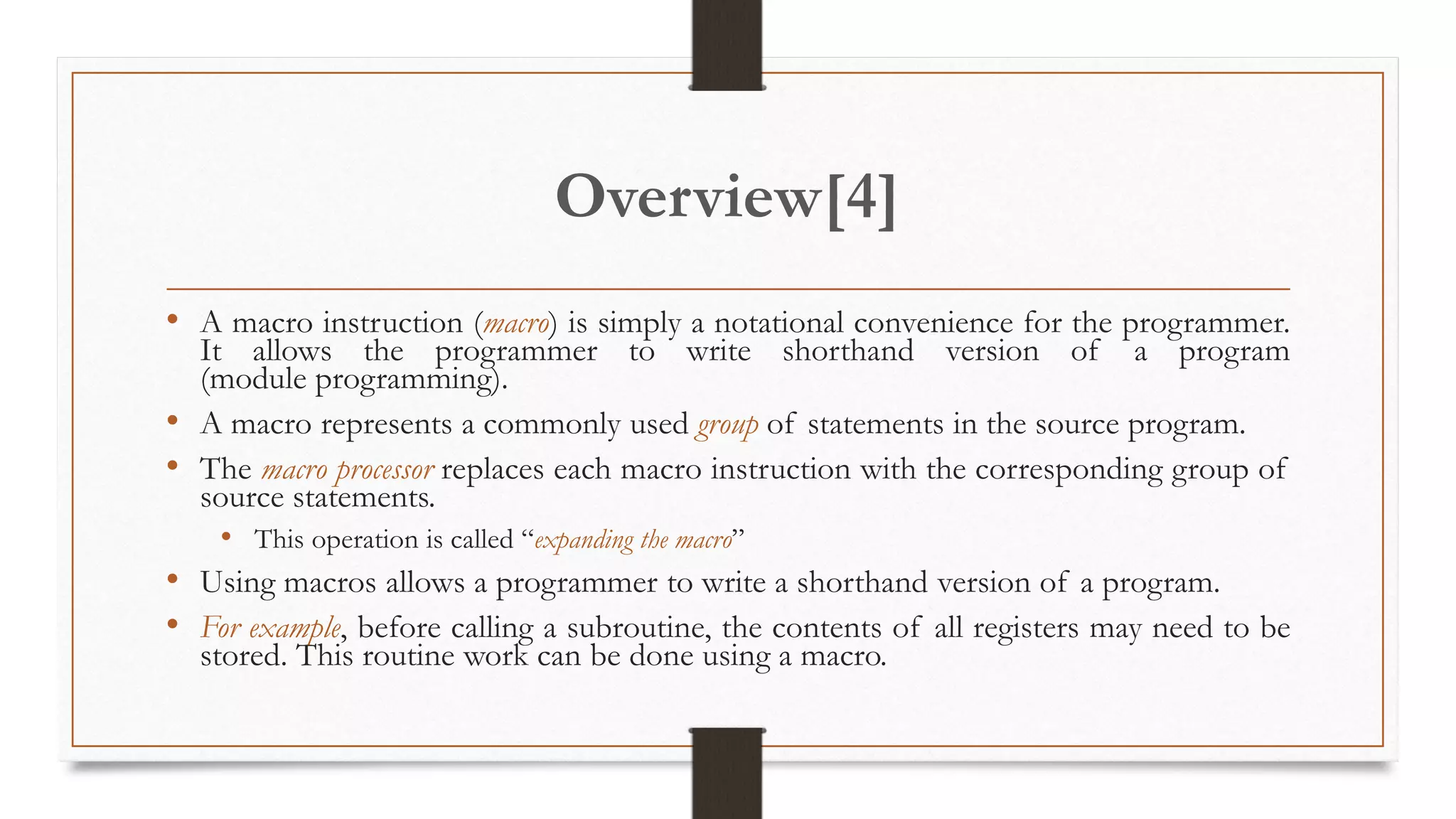 Macro-processor | PDF