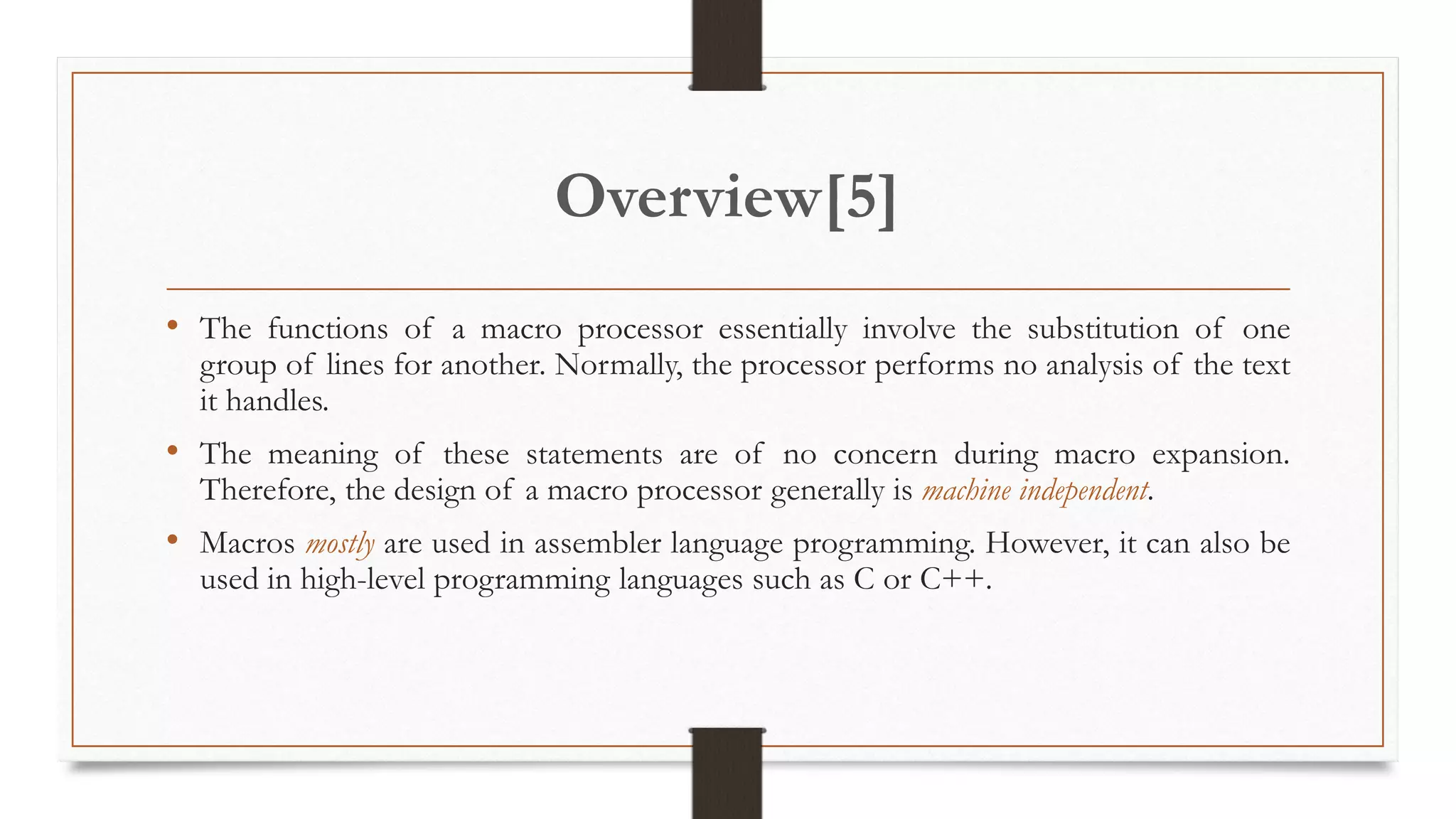 Macro-processor | PDF