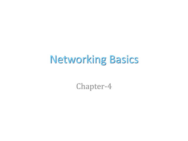chapter-4-networking hjgjjgj did hfhhfhj | PPT