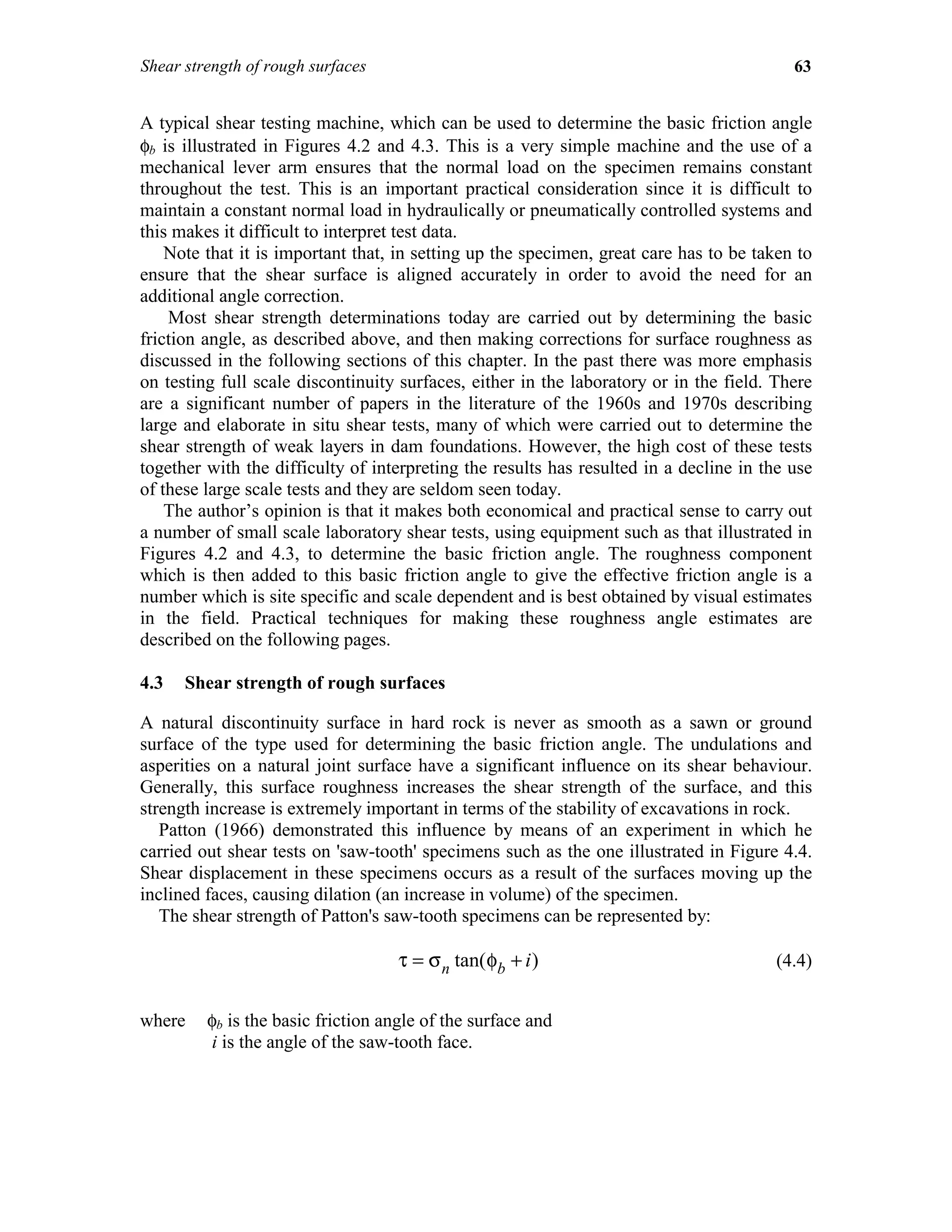 Chapter 4 Of Rock Engineering | PDF