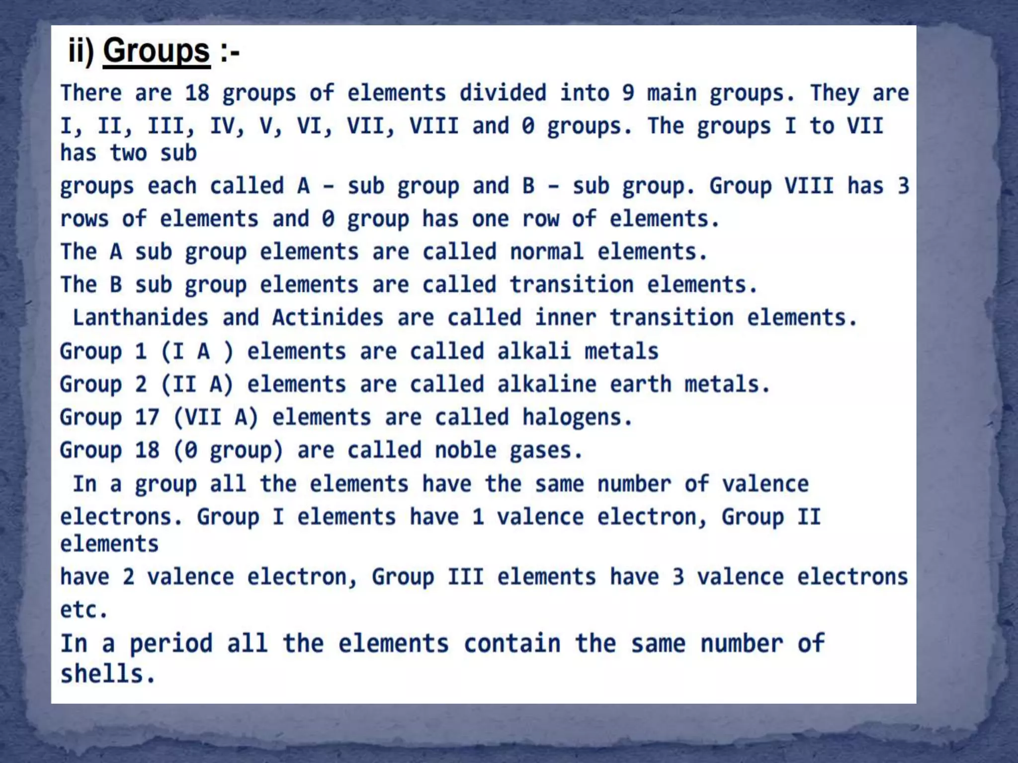 Chapter 4- periodic classification of elements | PPT