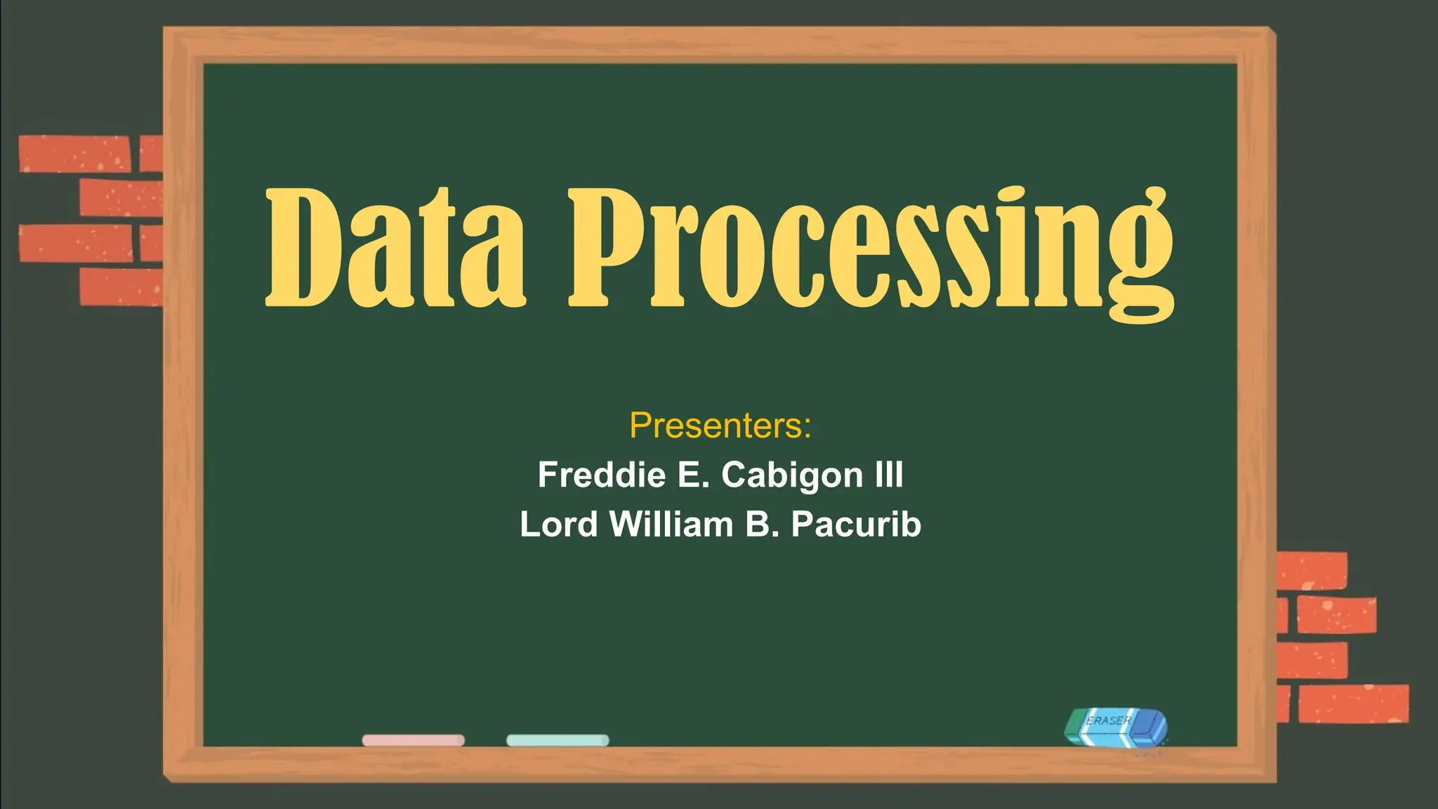 Presentation Analysis And Interpretation Of Data Pptx Databases