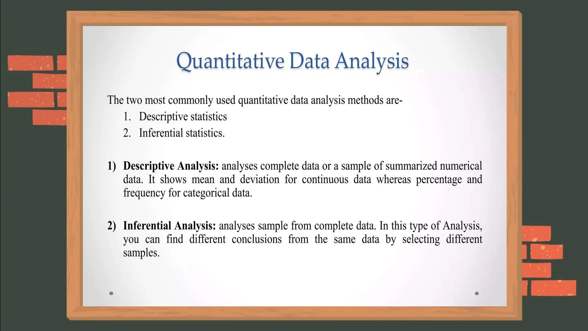 Presentation Analysis And Interpretation Of Data Pptx Databases Computer Software And