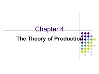 Chapter 4 Production | PPT | Business | Business and Finance