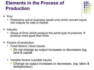 Chapter 4 Production | PPT | Business | Business and Finance