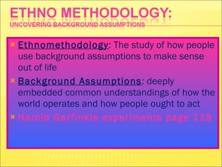 Chapter 4 Social Structure & Social Interaction | PPT