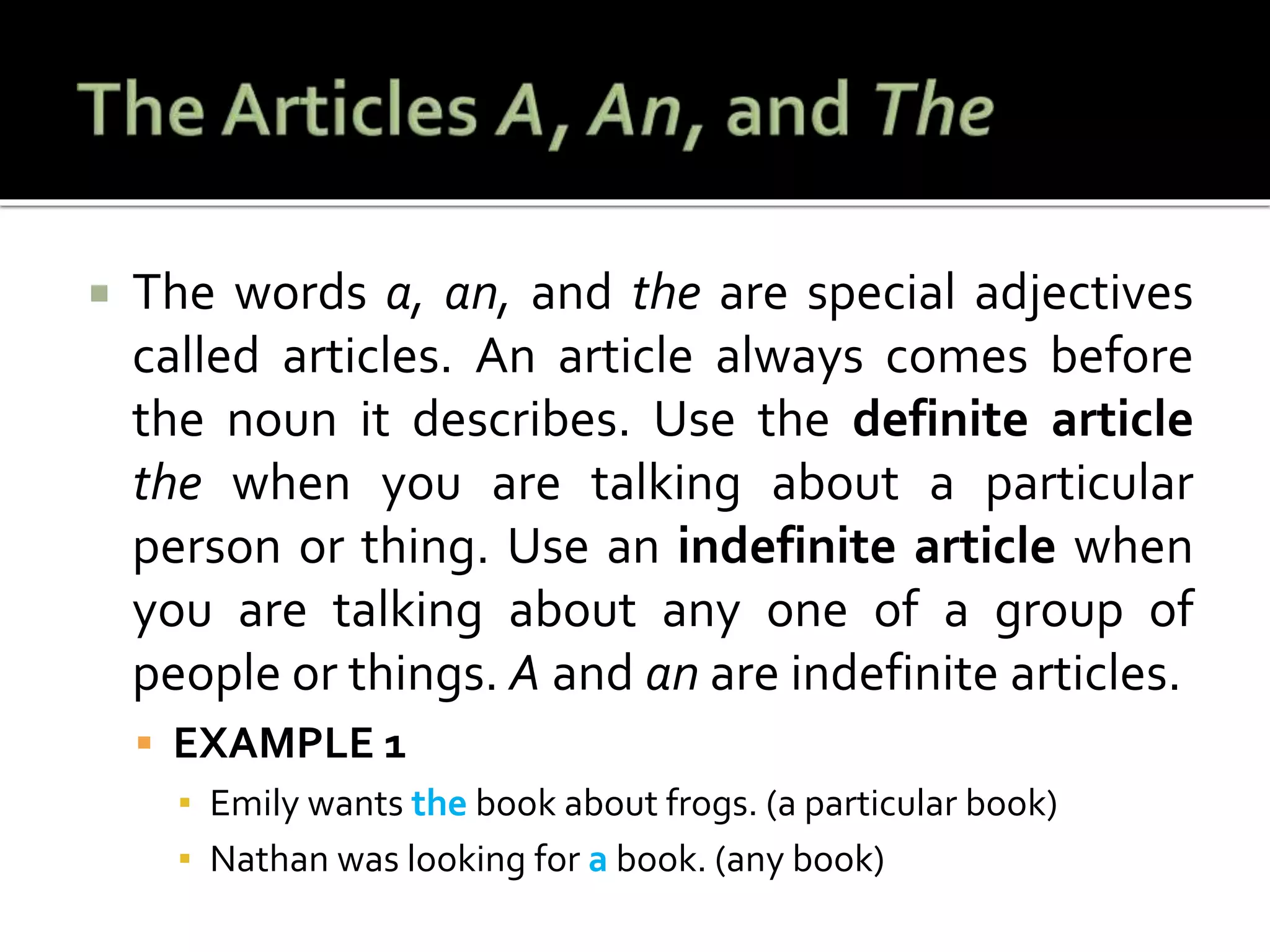 Chapter 4 Using Adjectives In Sentences | PPTX