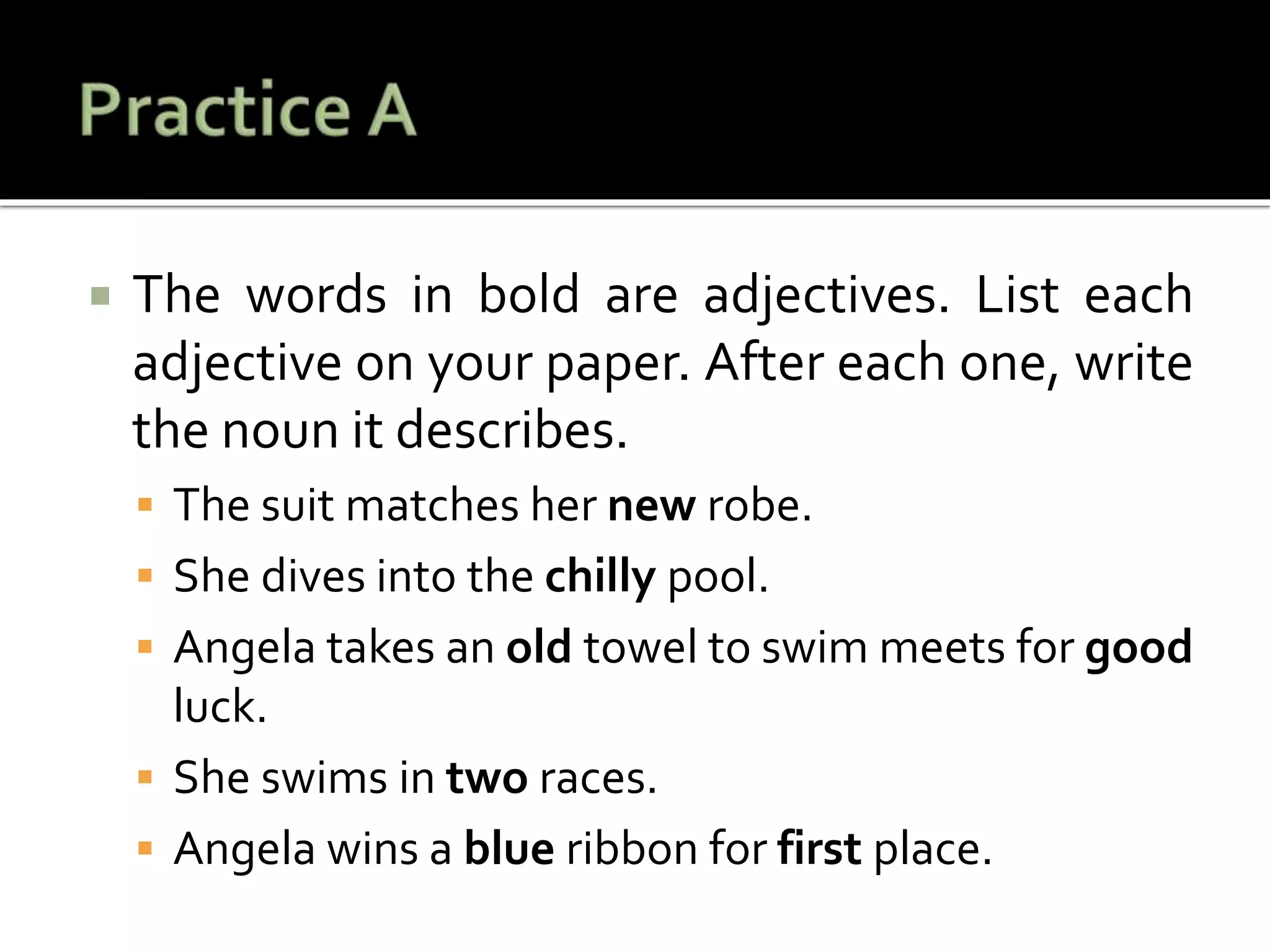 Chapter 4 Using Adjectives In Sentences | PPTX