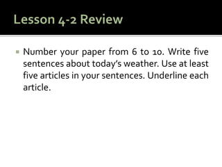 Chapter 4 Using Adjectives In Sentences | PPTX