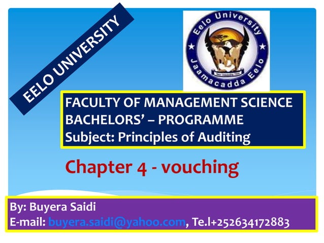 Chapter 4 -vouching | PPT