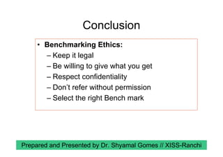Chapter 4 benchmarking (1) | PPT