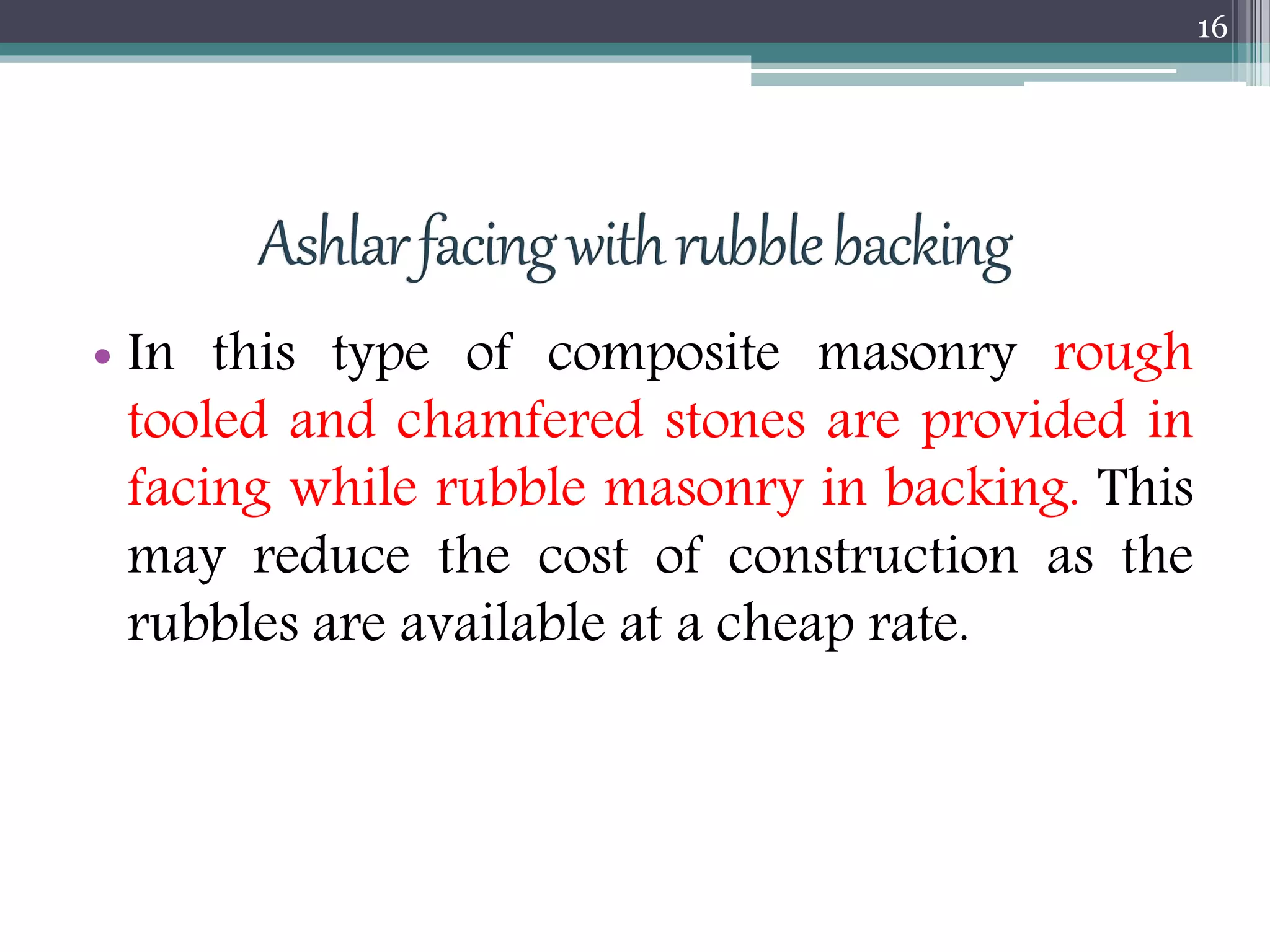 Chapter 4 (c) composite masonry | PPTX