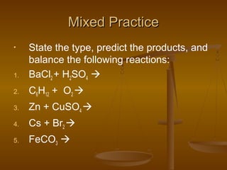 Chapter 4 chemical reactions | PPT