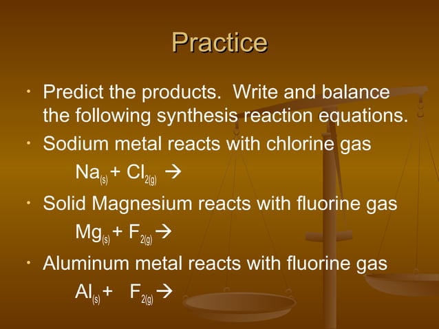 Chapter 4 chemical reactions | PPT