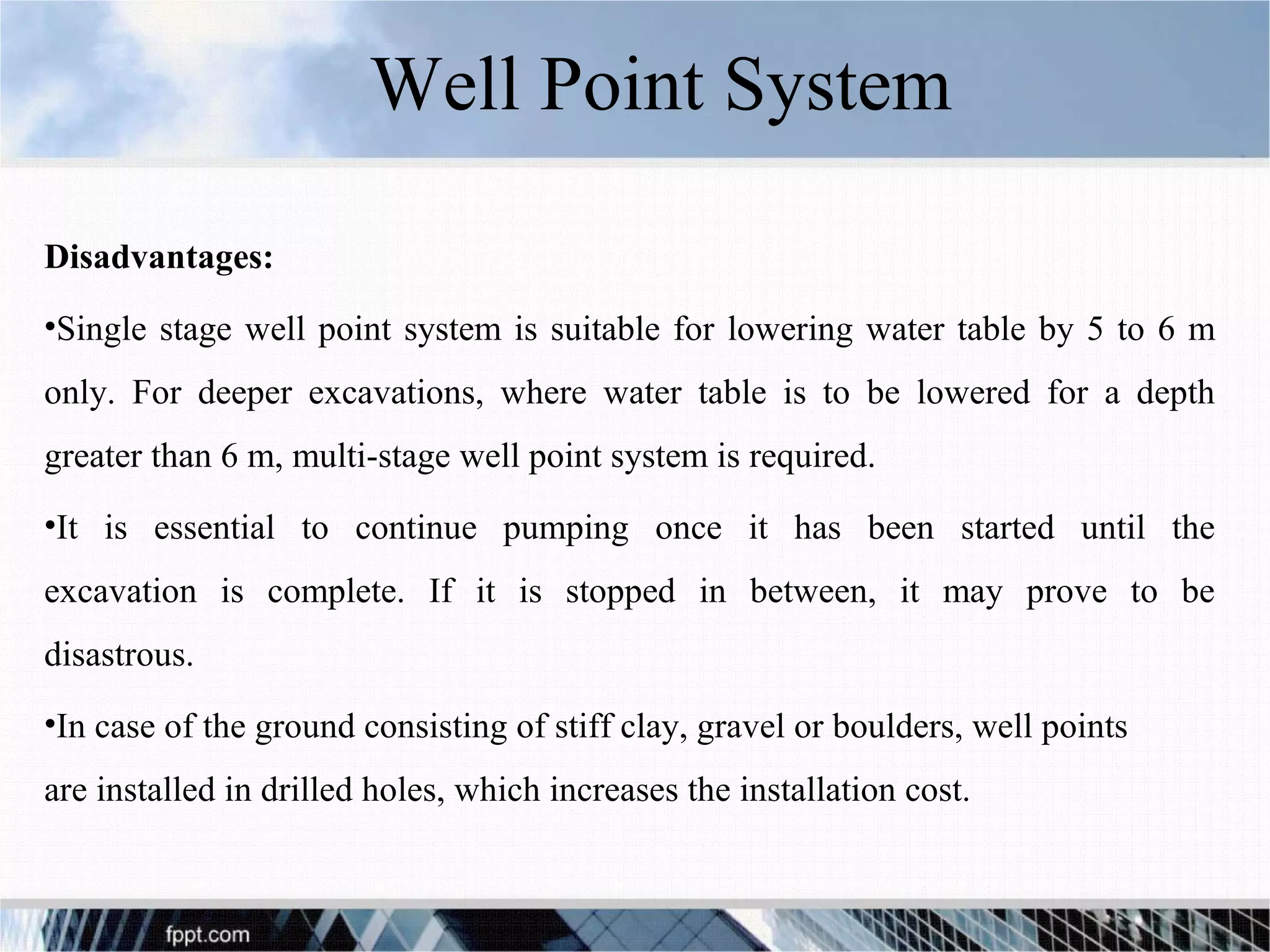 Chapter 4 control of ground water in excavations | PPT