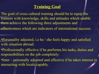 Chapter 4 cross cultural training | PPT
