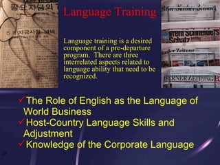 Chapter 4 cross cultural training | PPT