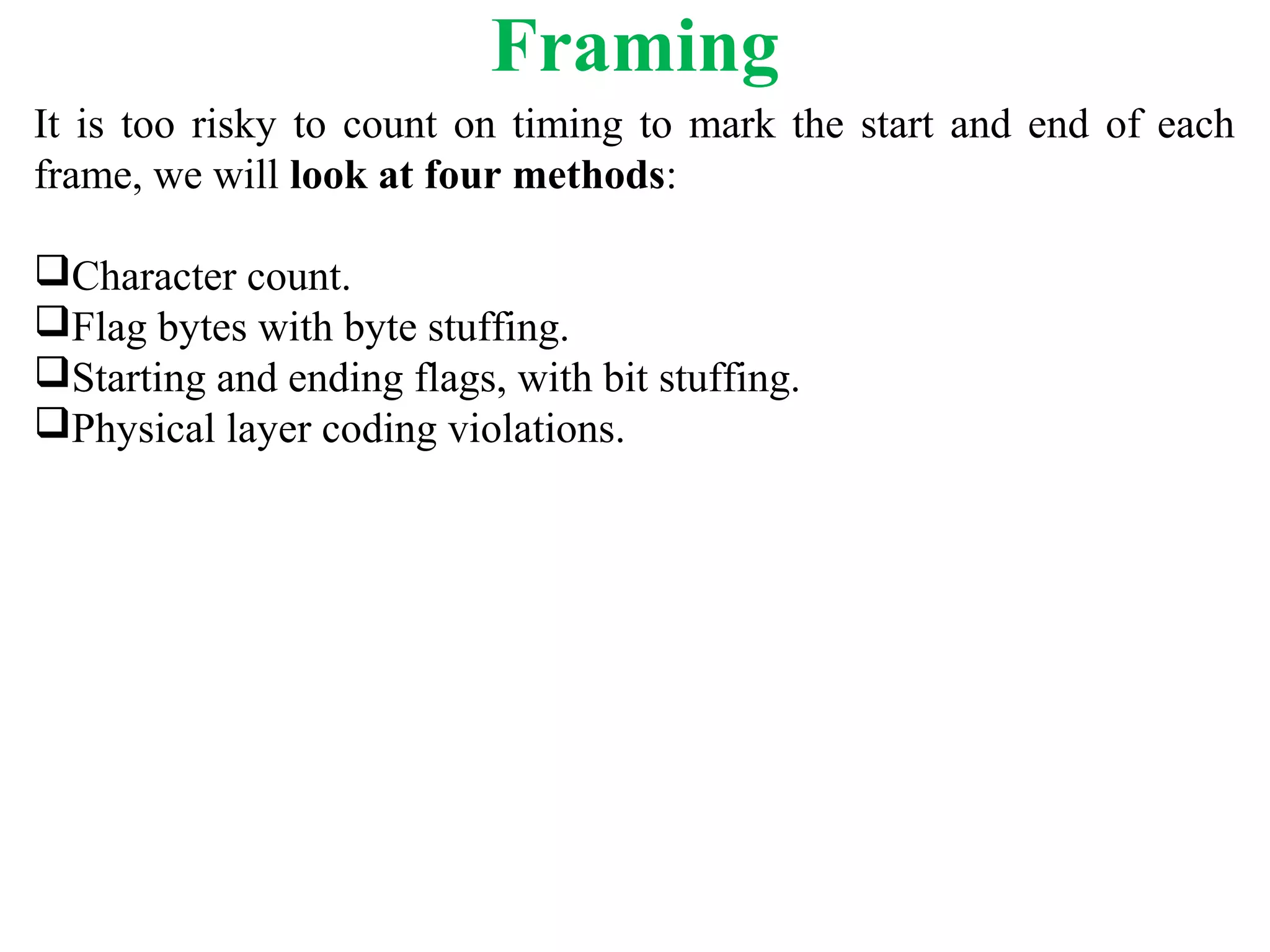 Chapter 4 data link layer | PPT