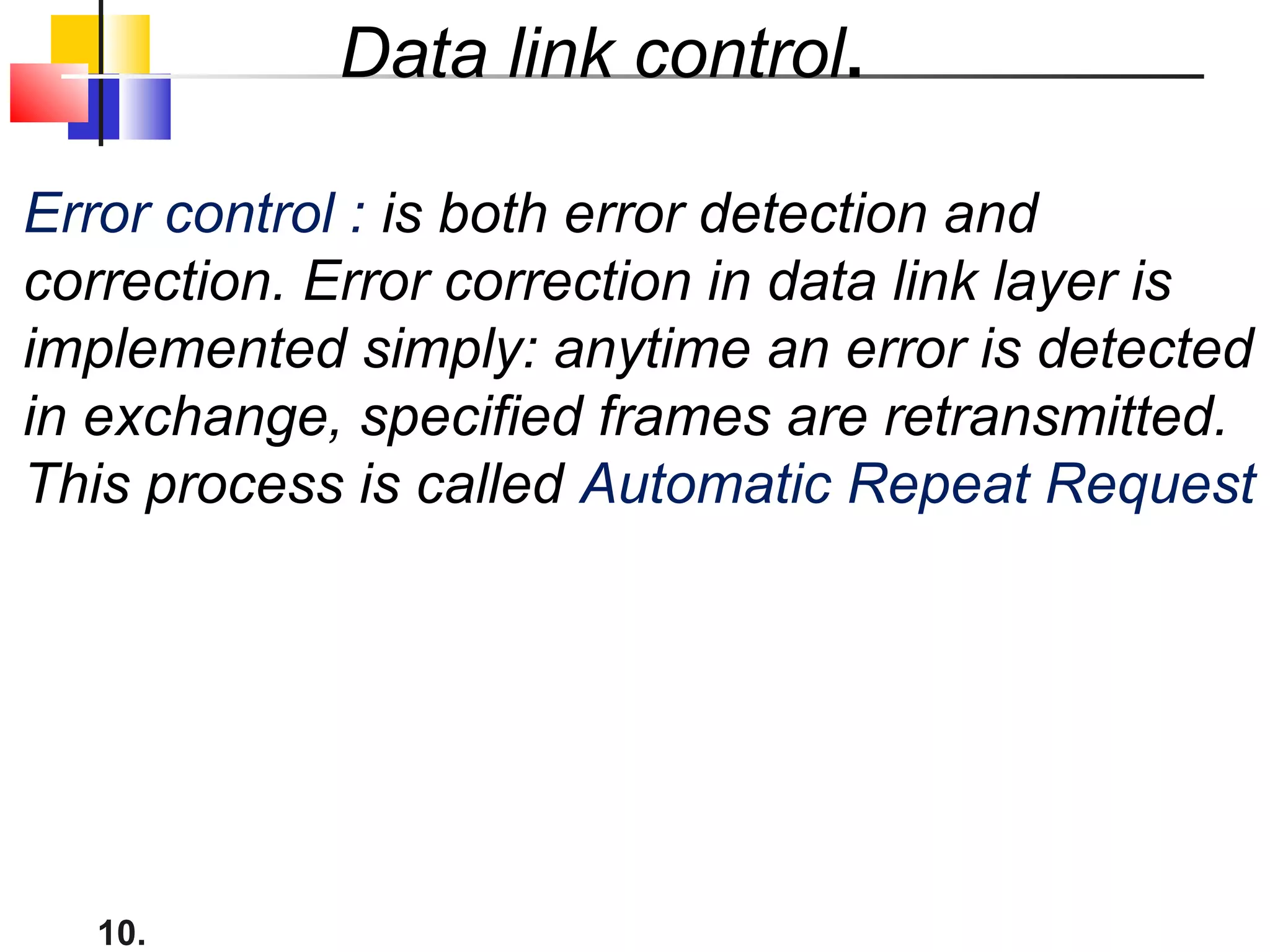 Chapter 4 data link layer | PPT