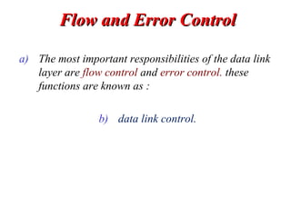 Chapter 4 data link layer | PPT